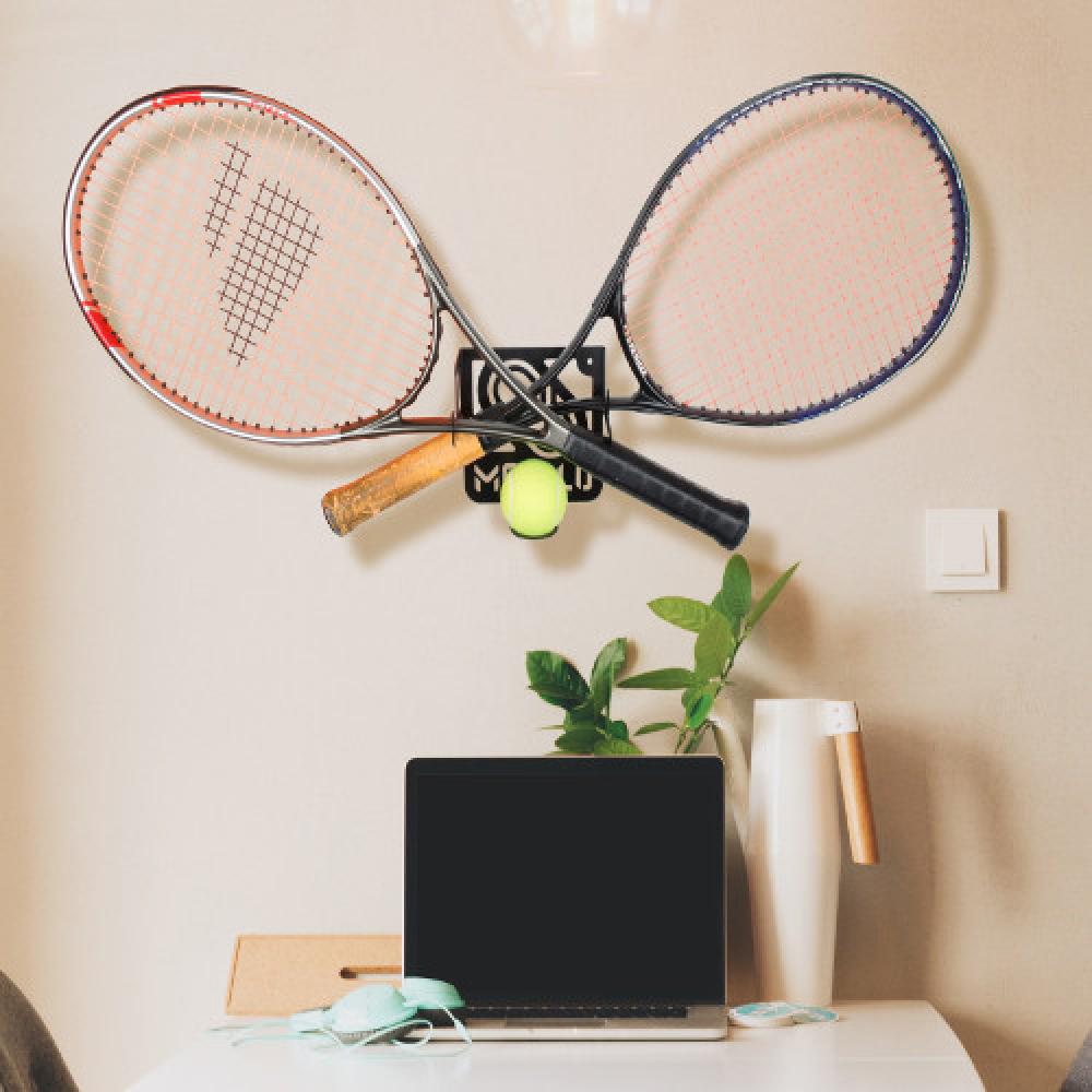 Soporte de Tennis | Soportes y colgadores de pared | Meollo